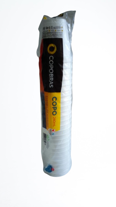 COPOBRAS COPO TERMICO 240 ML C/25 UNID. PCT - Macedo Embalagens