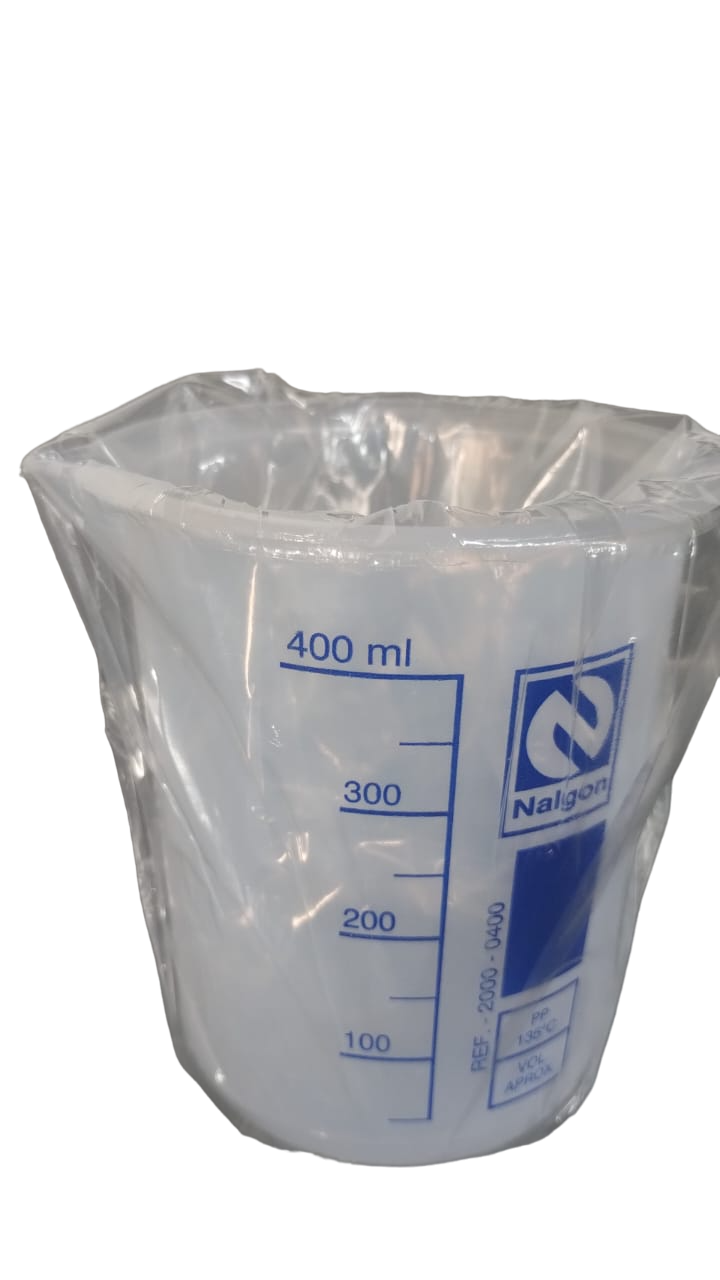 BECKER PLÁSTICO 400ML FORMA BAIXA AUTOCLÁVEL - Higiplace