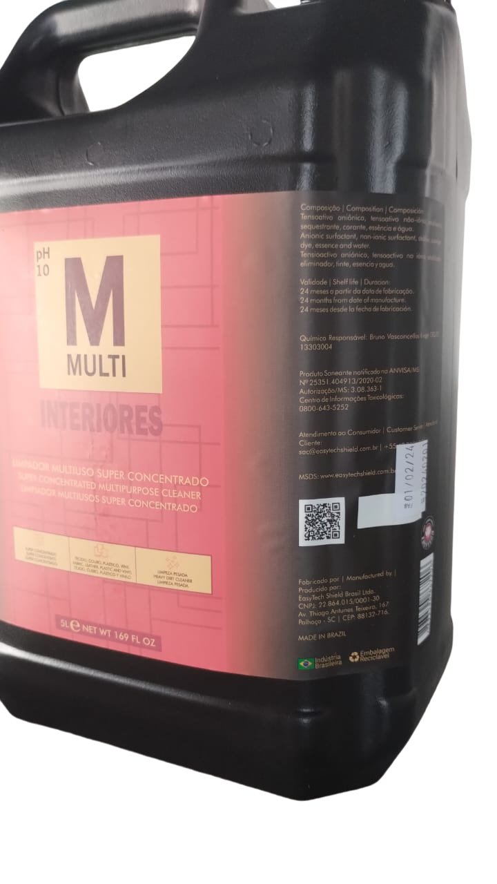 APC LIMPADOR MULTI INTERIORES 5 LITROS- EASYTECH - Higiplace