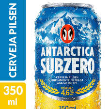 CERVEJA ANTARCTICA SUB.ZERO LATA 350ML - SVM ONLINE