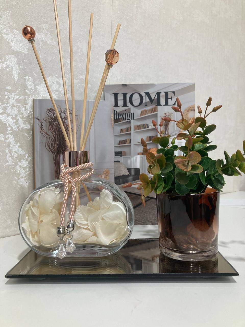 Kit Sala Completo Aromatizador Jolie e Vaso de Flor - KRC HOME DECOR