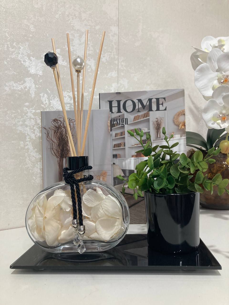 Kit Sala Completo Aromatizador Jolie e Vaso de Flor - KRC HOME DECOR