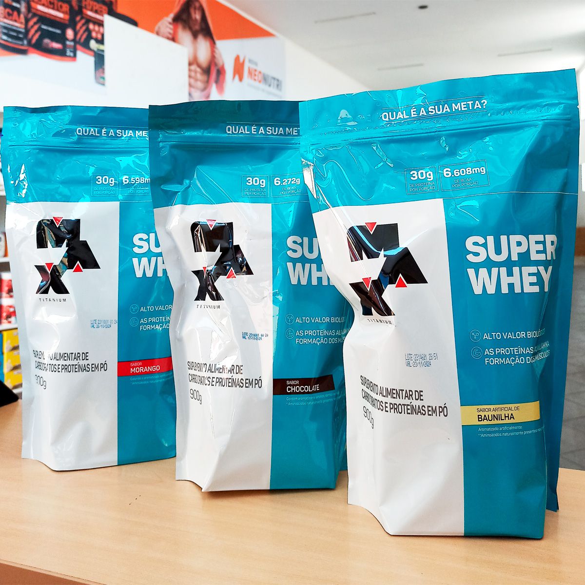 Super Whey 900g Refil Hipercalorico - Max Titanium - ARS Suplementos