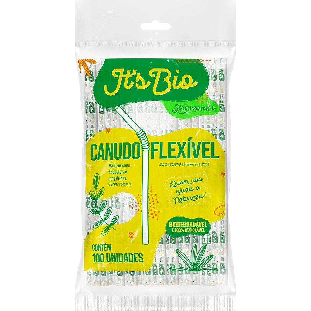 Canudo Plástico Bio Transparente Sachet: Prático, Sustentável e ...