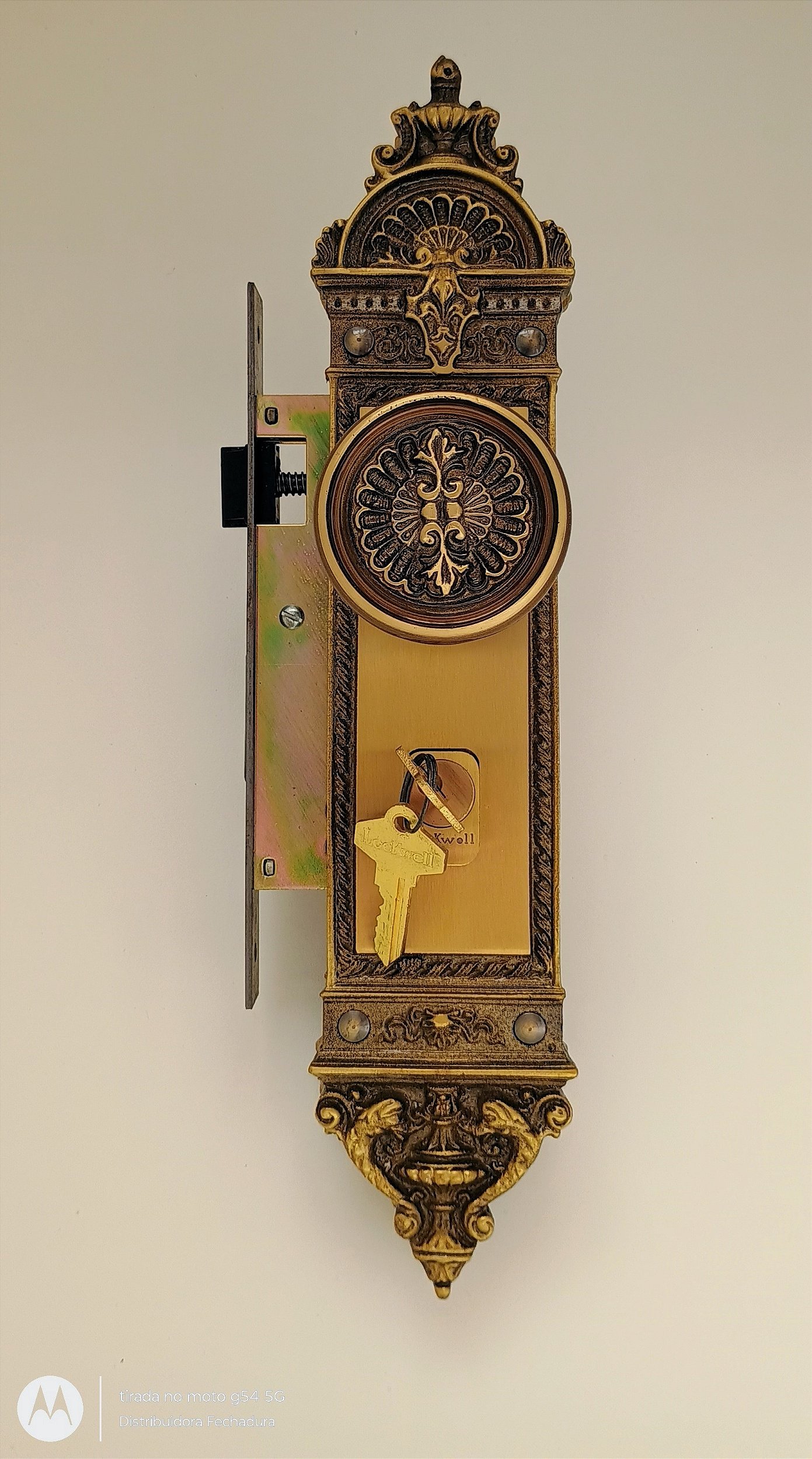 Fechadura 351, Lockwell; para porta externa; estilo Romano ...