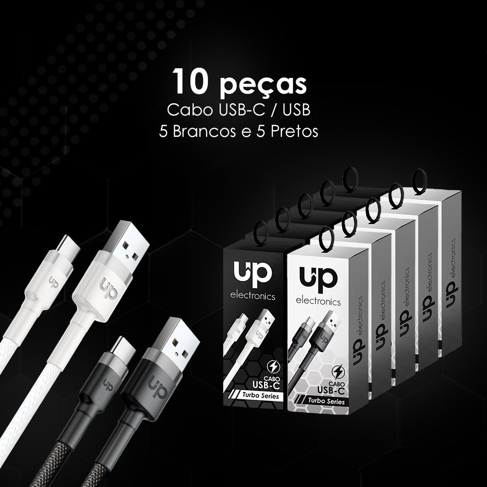 Kit 10 Cabos USB-C / USB - Atacado - UP Electronics - Acessórios de ...