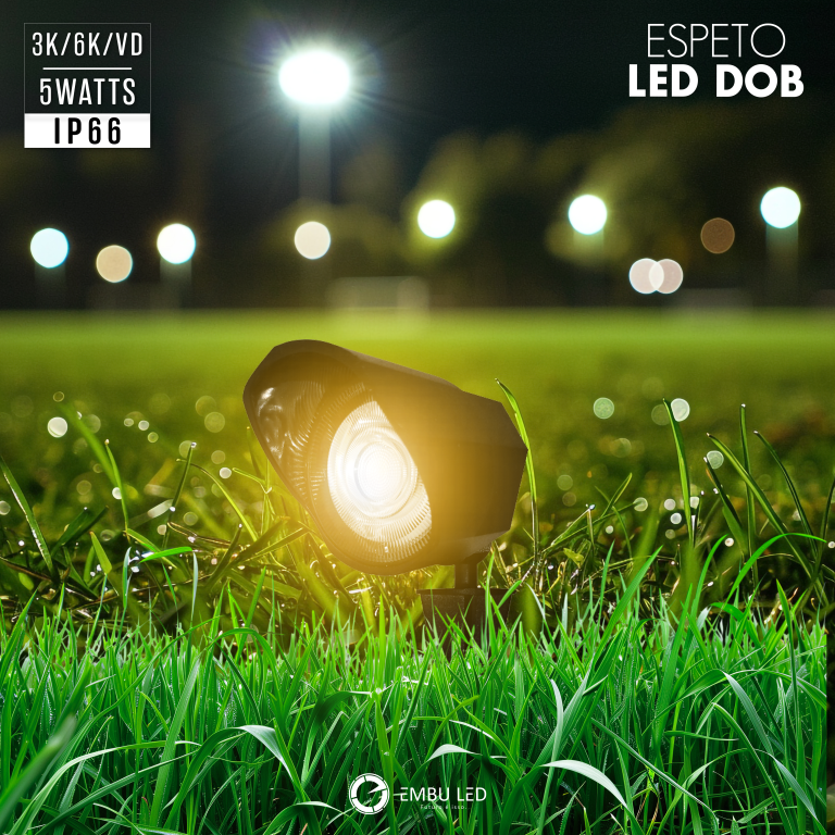 ESPETO DE LED DOB 5W BRANCO FRIO - ABS/PVC - Lumos Iluminação