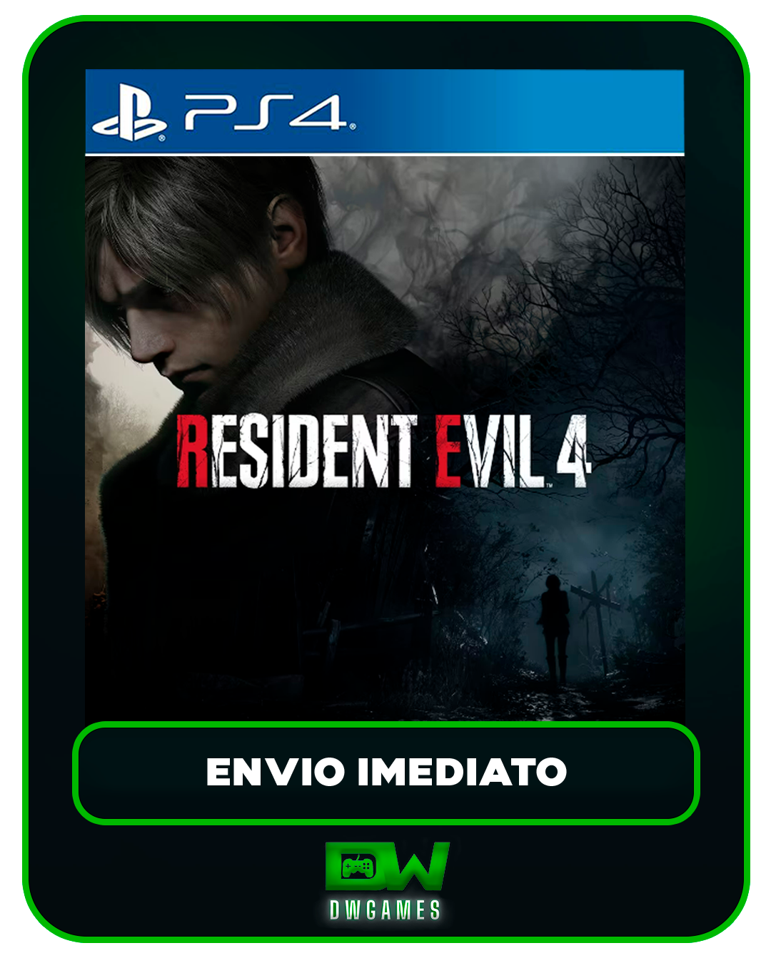 Resident Evil 4 - Remake PS4 - Edição Padrão - Mídia Digital - DW Games