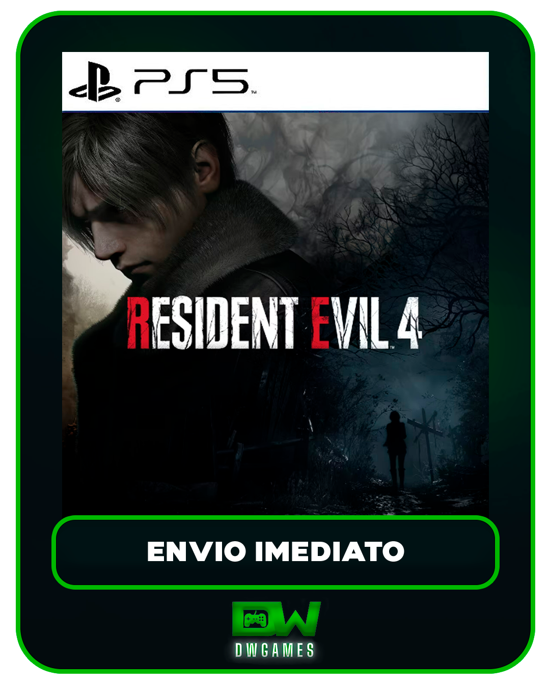 Resident Evil 4 - Remake PS5 - Edição Padrão - Mídia Digital - DW Games