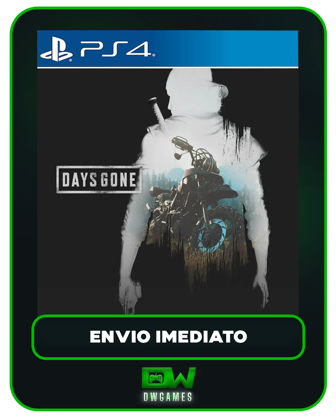 Days Gone - PS4 - Edição Padrão - Mídia Digital - DW Games