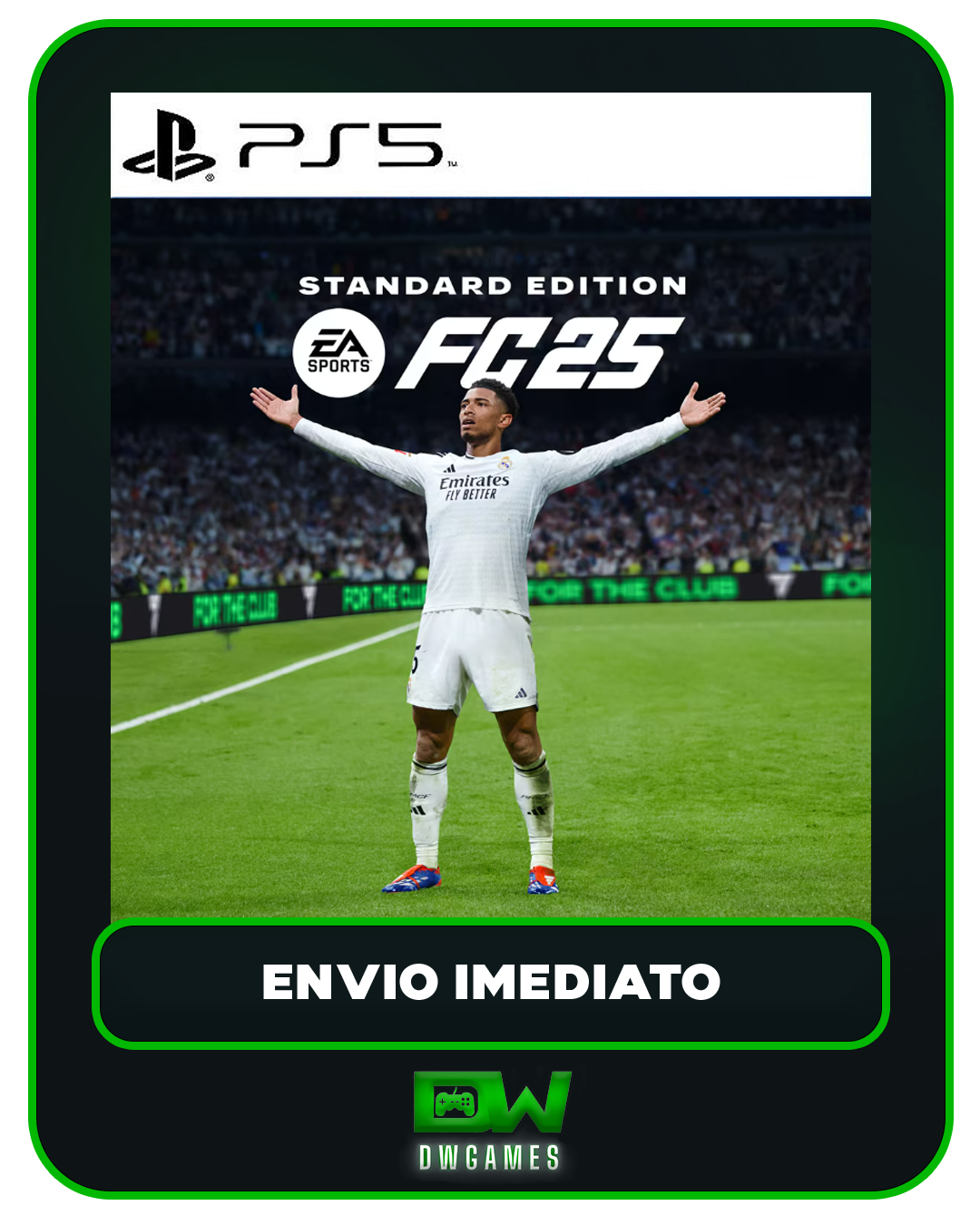 EA Sports FC 25 - PS5 - EAFC 25 - Edição Padrão - Mídia Digital - DW Games