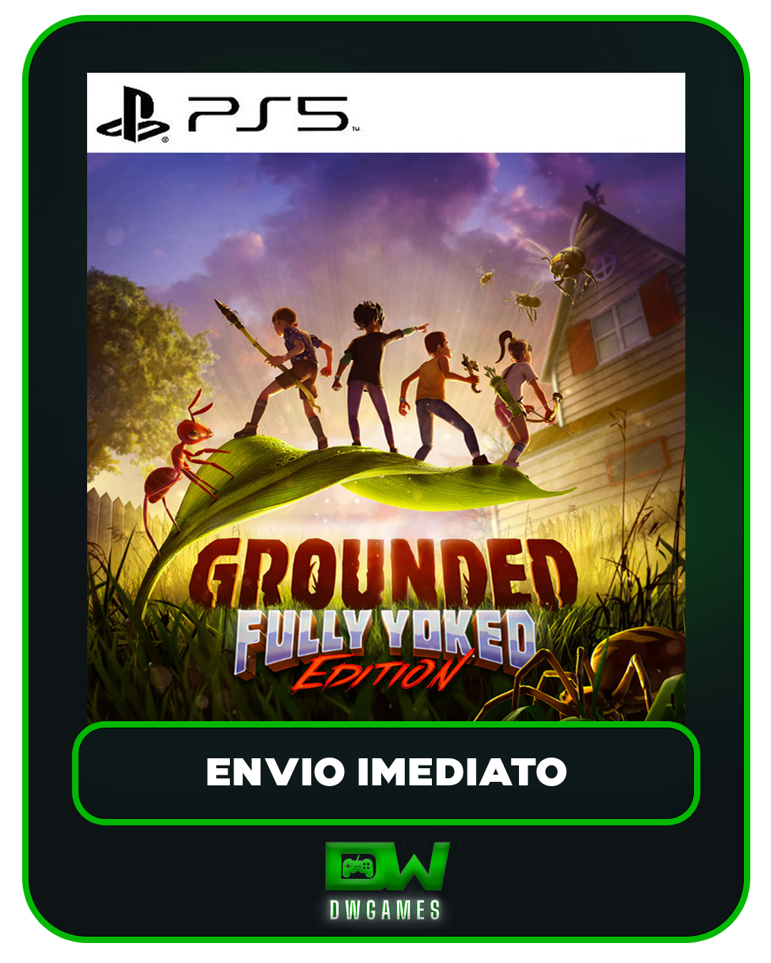 Grounded - Edição Padrão - PS5 - Mídia Digital - DW Games