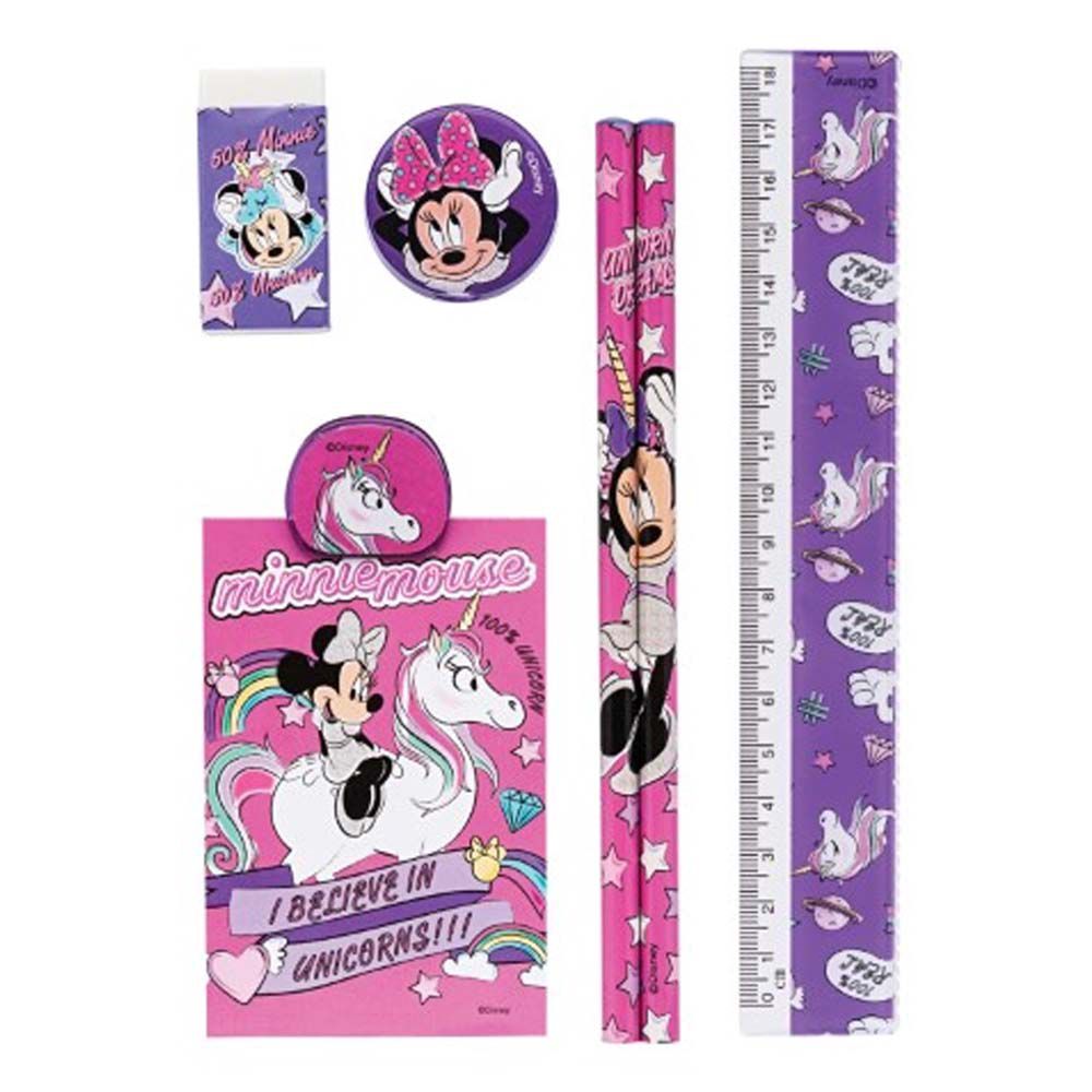 Kit Escolar Minnie Mouse Desk Set C/10 Itens Molin - Aloha Papelaria e ...