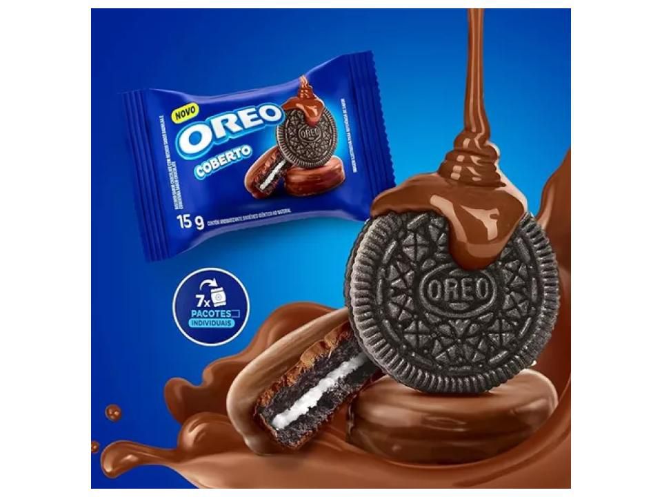 Biscoito Oreo Com Cobertura De Chocolate 105g - Estação Doces