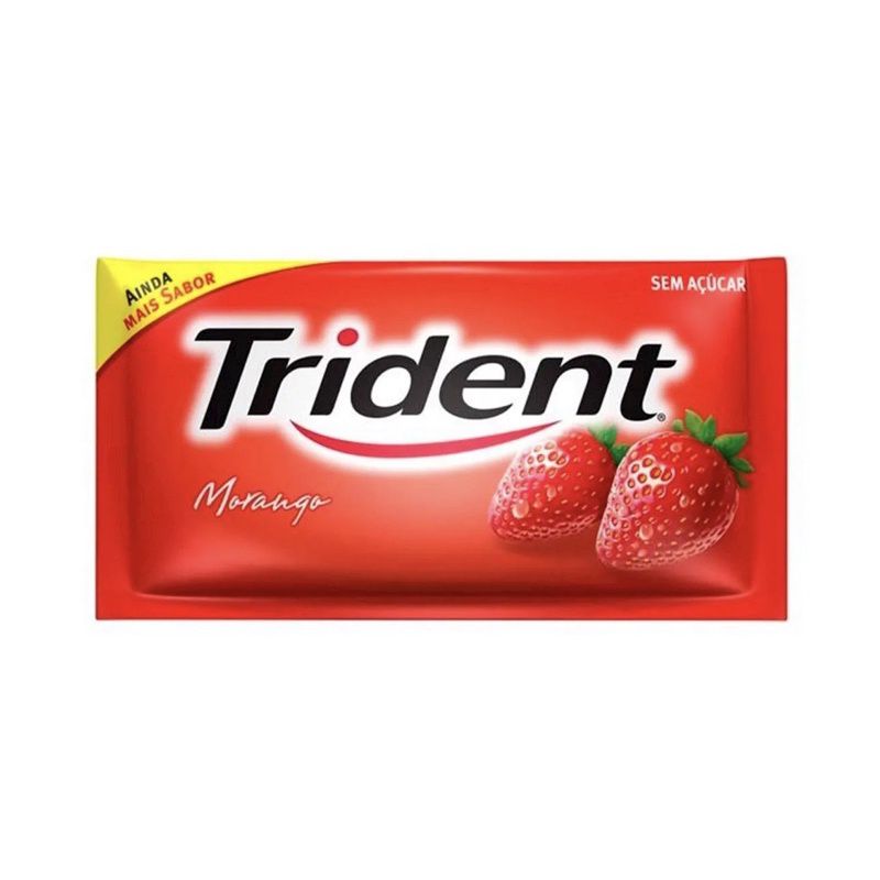 Chiclete Trident Morango C/ 21unid 168g - Estação Doces