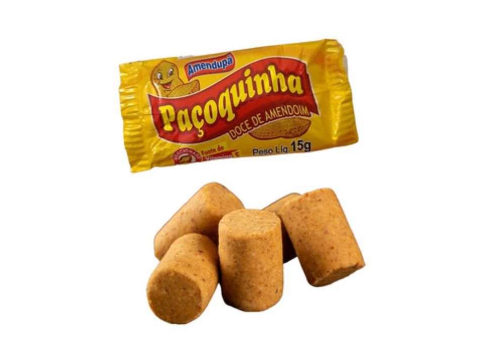 Paçoca Rolha Amendupã Embalada Individual Caixa C/100unid. - Estação Doces