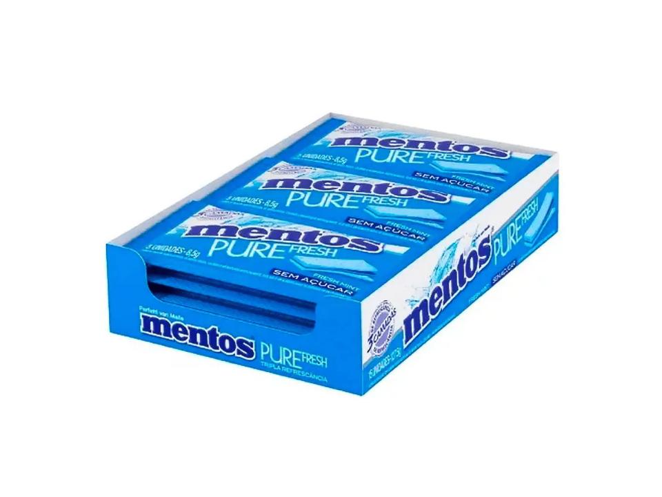 Chiclete Mentos 3 Camadas Fresh Mint C/ 15u 127,5g - Estação Doces
