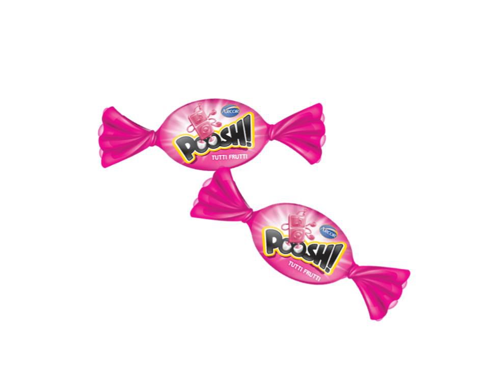 Bala Chiclete Poosh Tutti Frutti Arcor 500g - Estação Doces