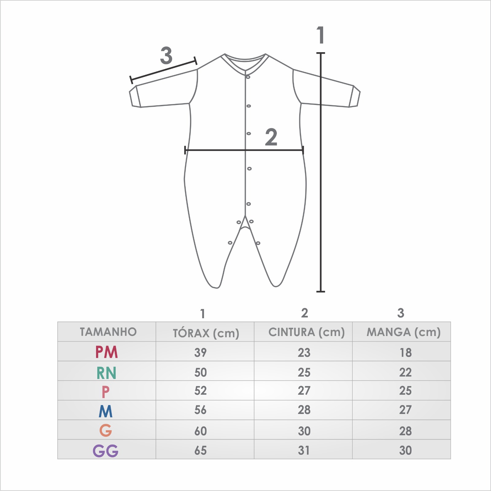 Macacão Comprido Zíper - Poá Cinza - D'Bella for Baby