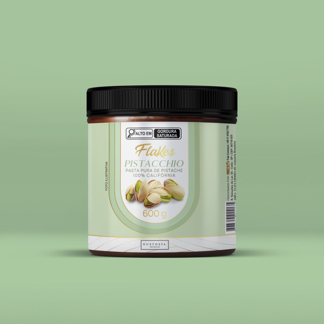 Pasta Flakes Pistacchio - 600g - Loja Flakes Brasil
