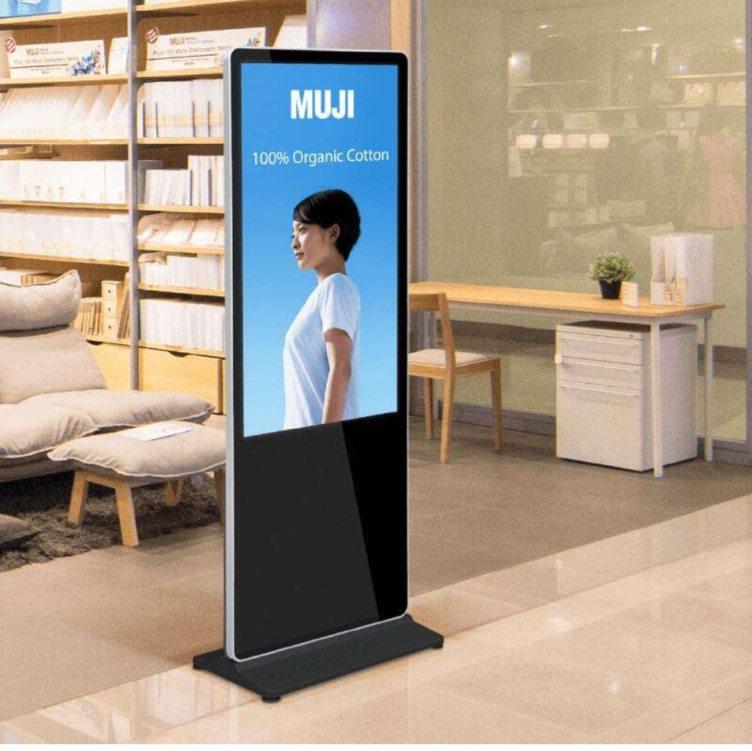 Totem Digital Vertical 43” com Android, WiFi, Bluetooth, Touch e Tela ...