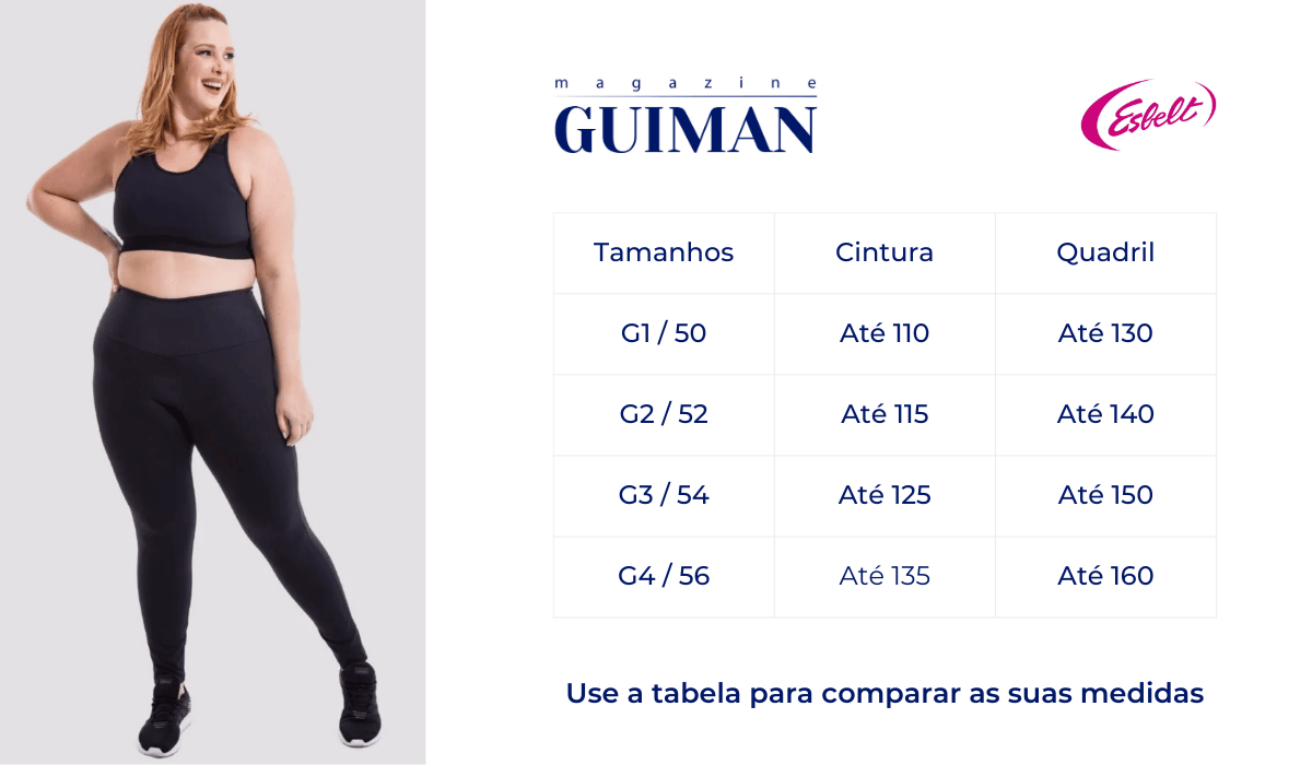 Calça Legging Cintura Perfeita Em Tecido Nakay Esbelth - Magazine Guiman