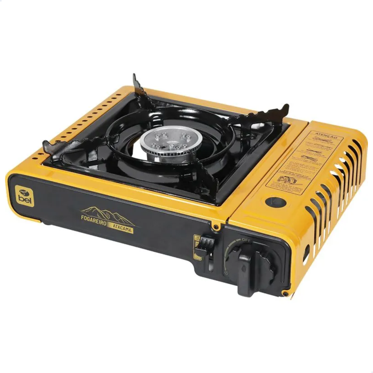 Fogareiro a Gas Atacama com Acendimento Automatico Laranja Bel Fix ...