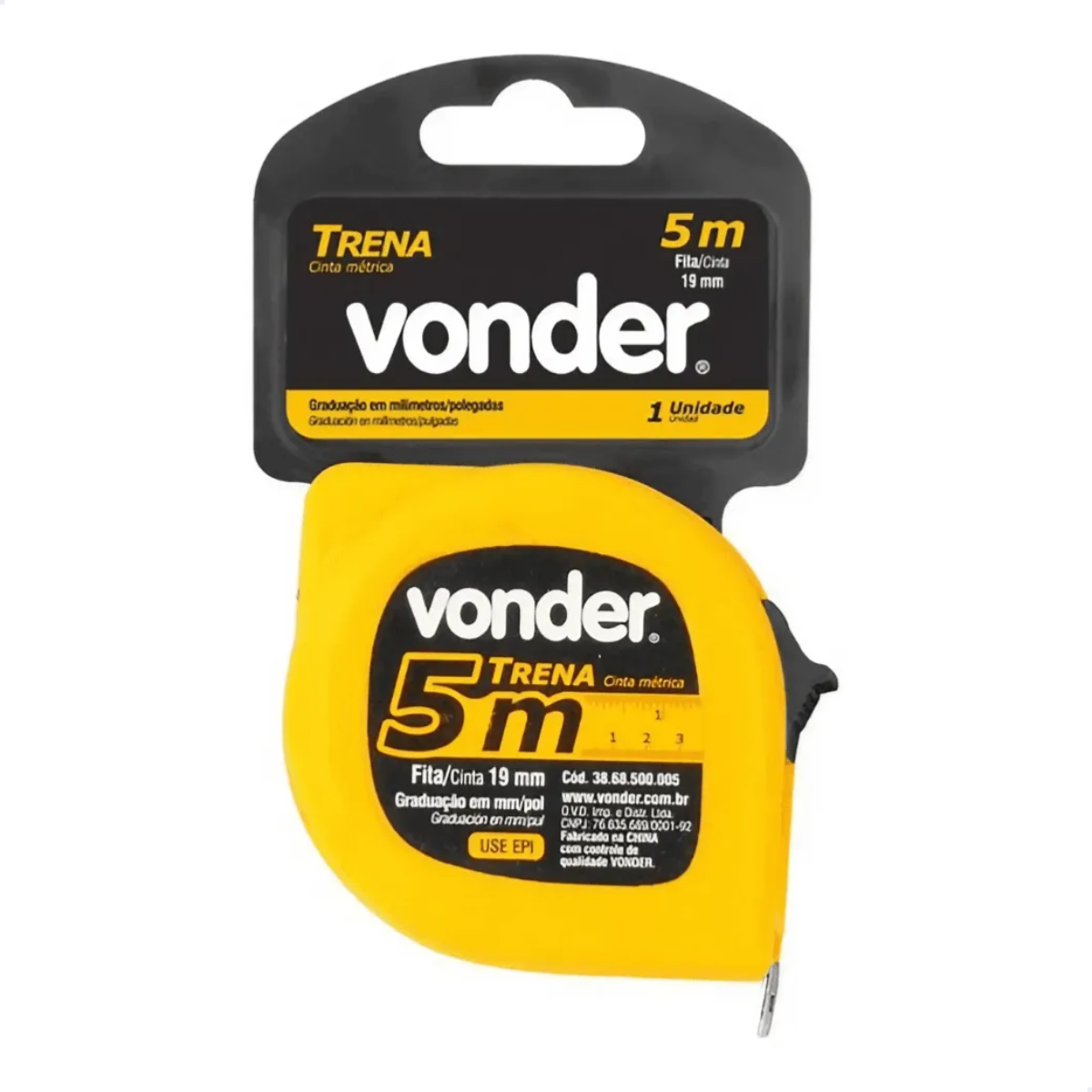Trena de Aço 5m X 19mm Vonder - Magazine do Epi