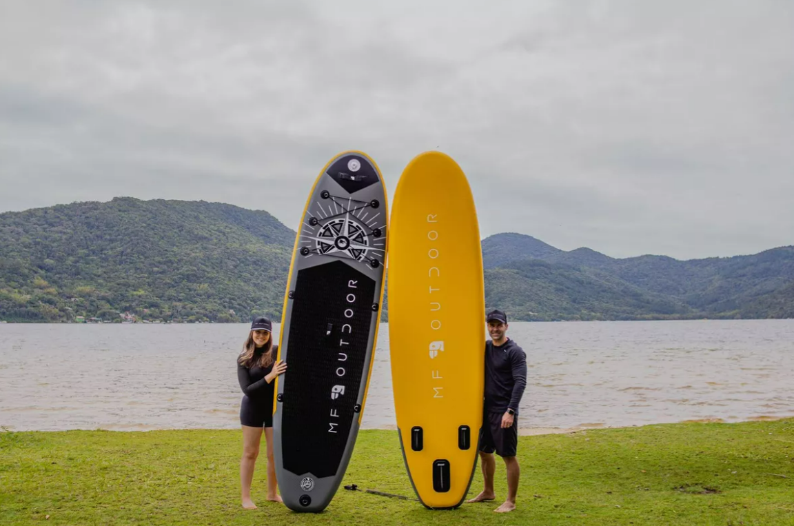 Prancha Stand Up Paddle Inflável Completo Com Bomba 10.6 Pés - Amarelo ...