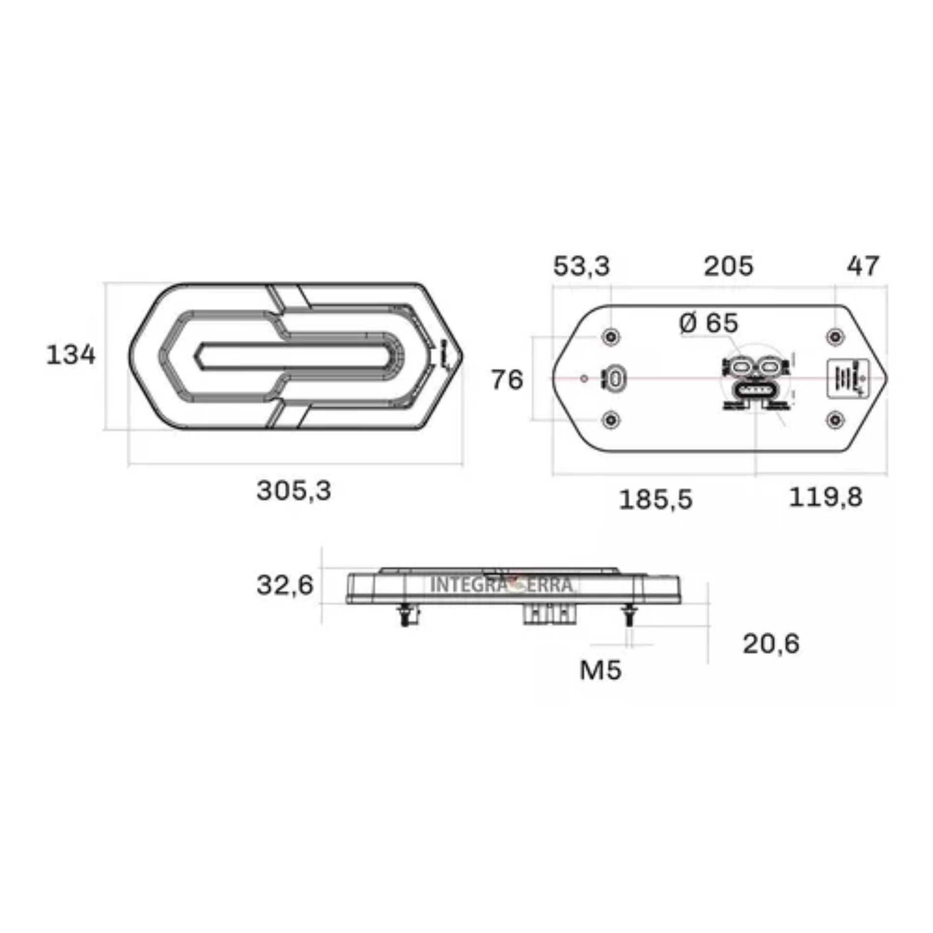 Módulo Lanterna Traseira Turn 24v Sequencial LED - 2237 24 - Atsul Partes