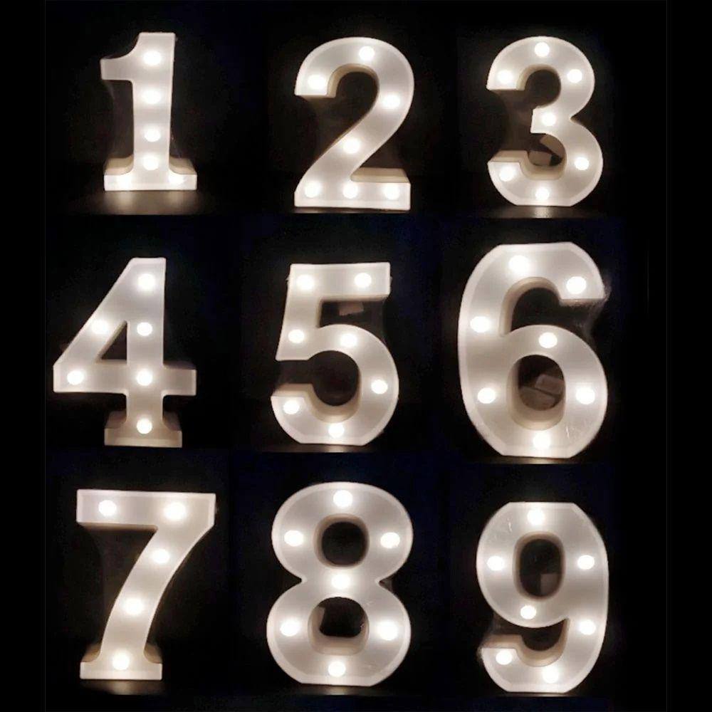 Números Led decoração - Estúdio Cápsula