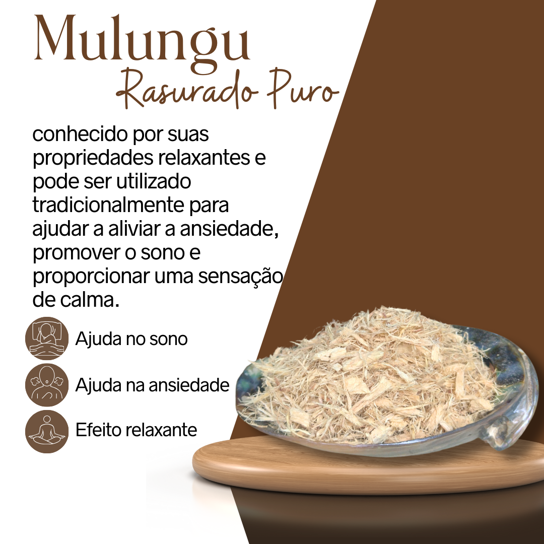 Mulungu Rasurado Puro 30g - Loja Condor Del Viento