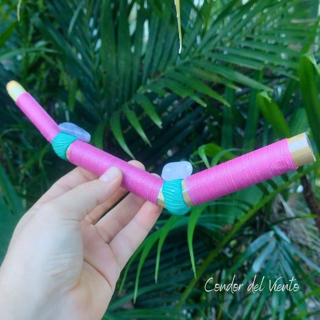 Tepi de Bambu Rosa e Roxo - Condor Del Viento - Condor Empório Natural Ltda