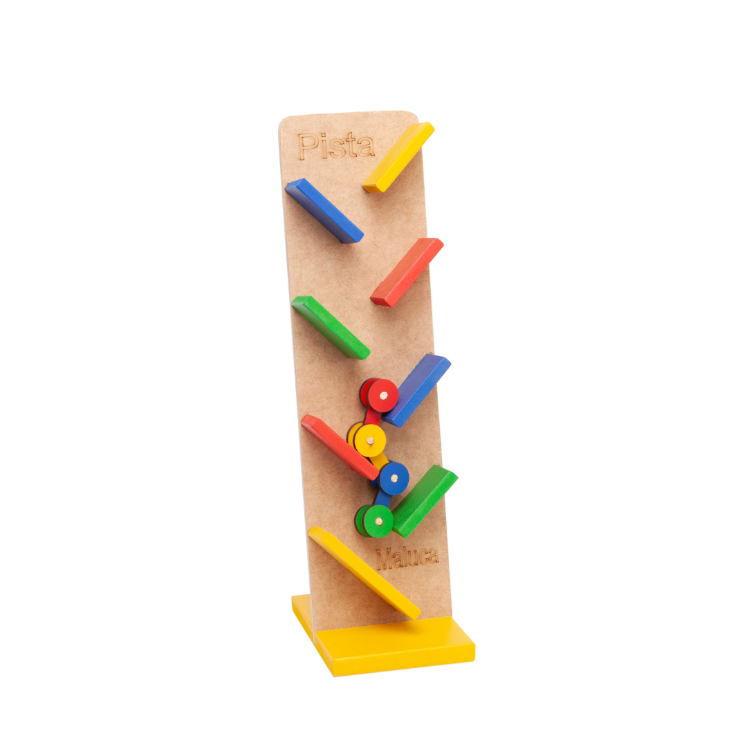 Brinquedo Educativo De Madeira Pista Maluca Zig Zag - gigi folia fantasia