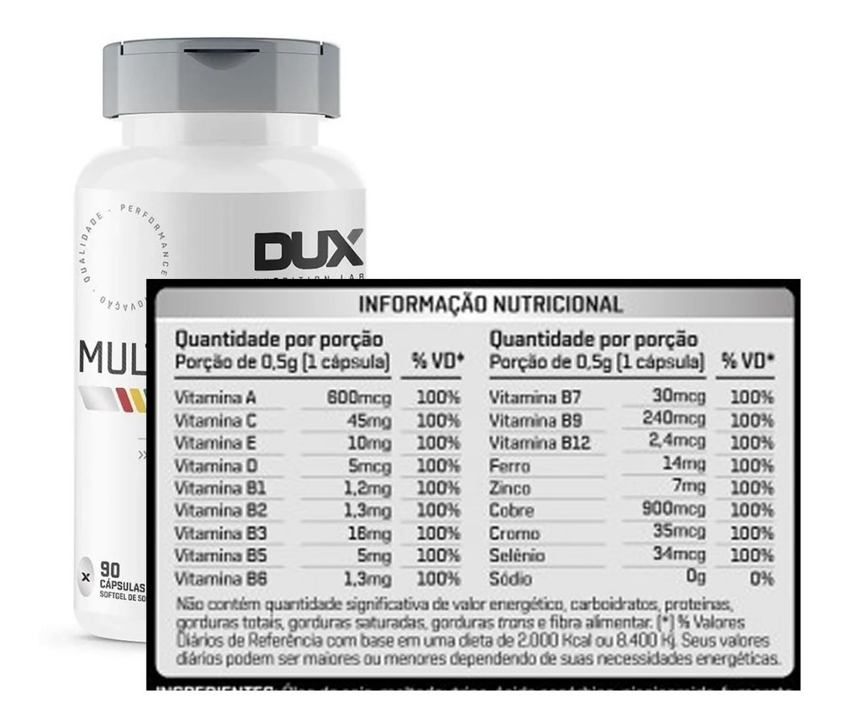 MULTIVITAMINICO DUX 90 CAPS - Supleceutico_suplementos
