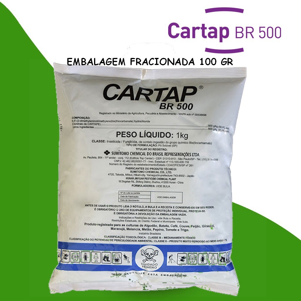 FUNGICIDA INSETICIDA CARTAP BR 500 100 gr - roundup original bayer