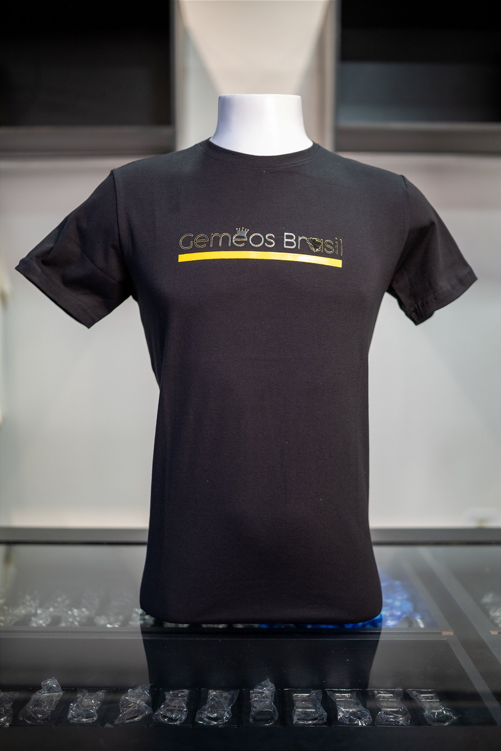 BASICA GEMEOS BRASIL LOGO CENTRAL PRETA NEW - GEMEOS BRASIL STORE