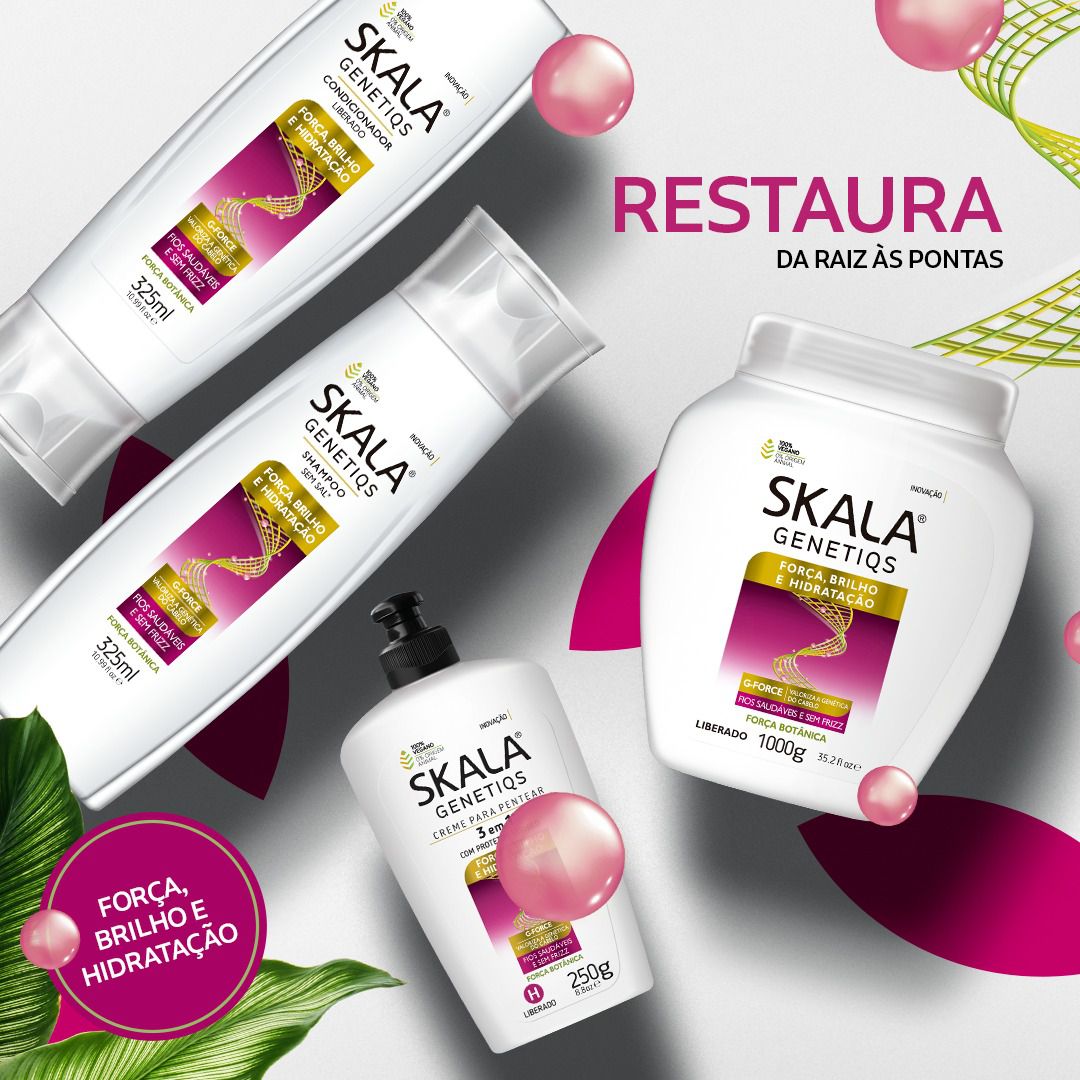 Kit Skala Shampoo + Condicionador Skala Genetiqs - Sandraembalagens