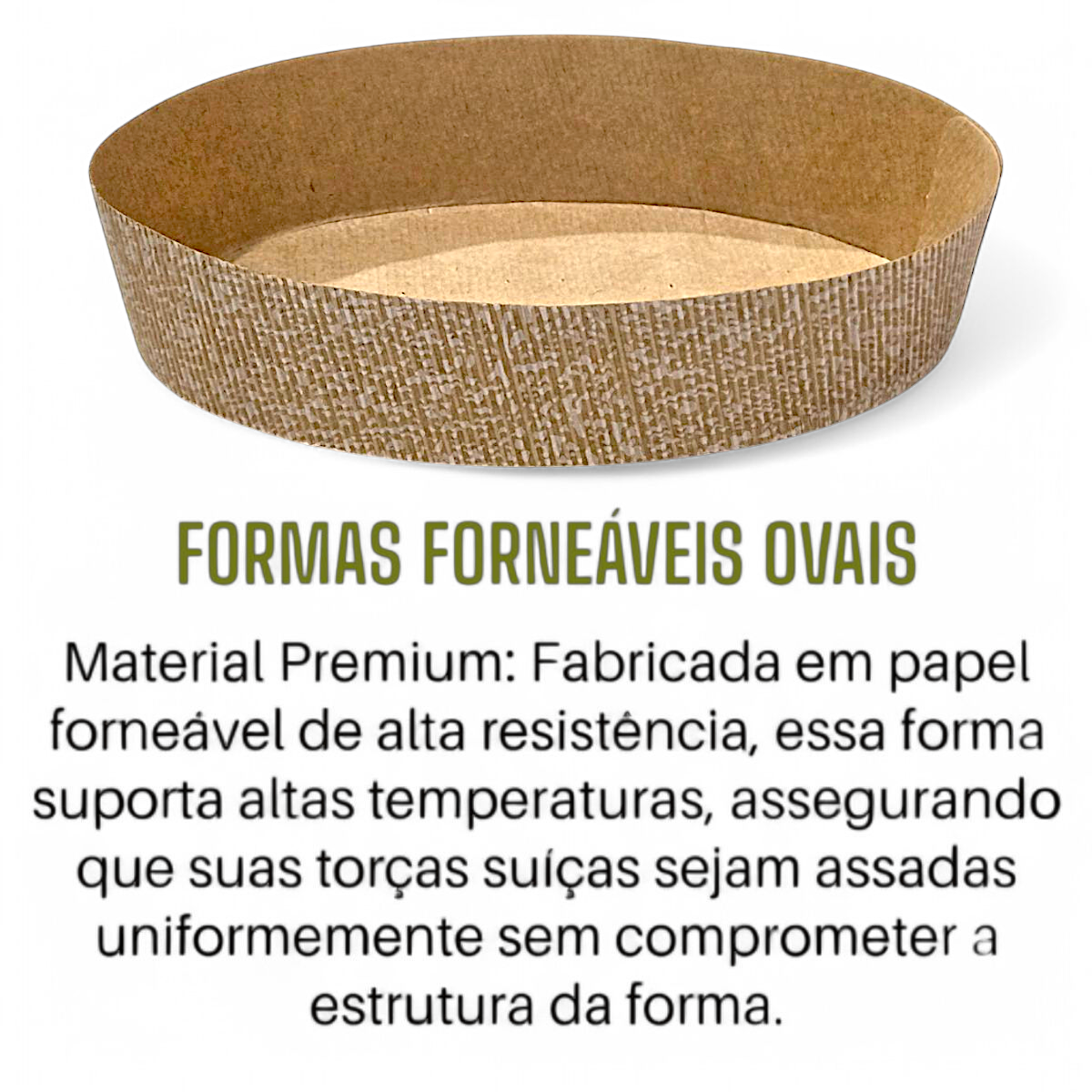 Forma Colomba Pascal 500g Forneável Oval Kit 20 Unidades - Sandraembalagens