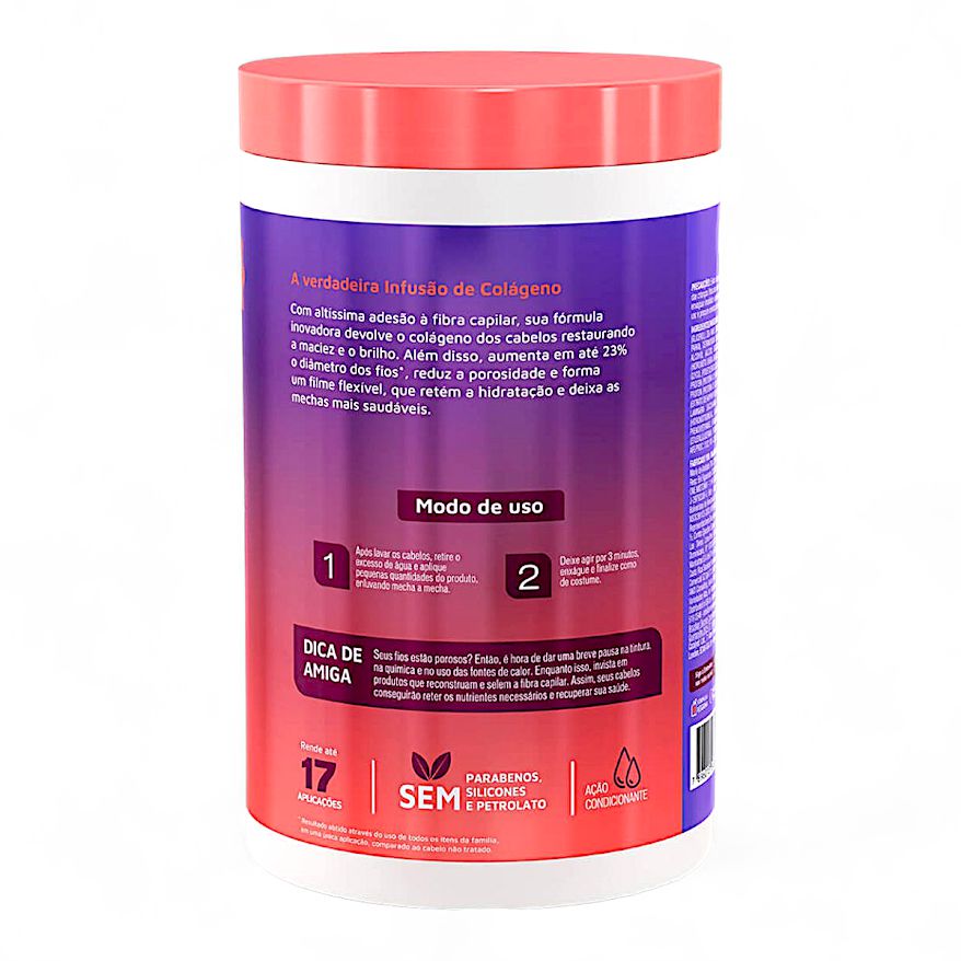 Novex Infusão De Colageno Mascara De Tratamento 400g - Sandraembalagens