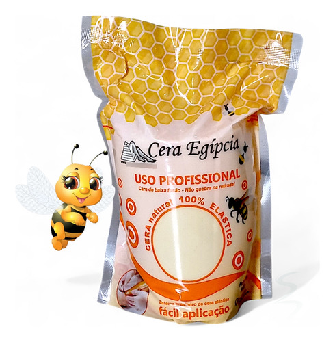 Cera Egípcia Depilatória Chocolate Branco Facial E Corporal ...