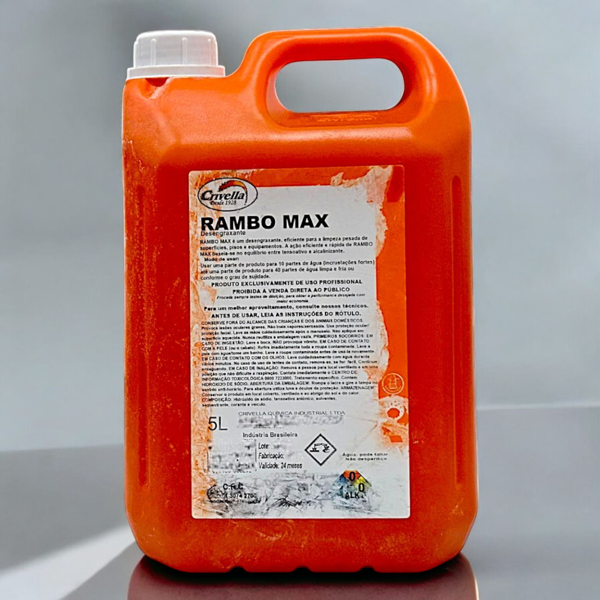 Kit 2x Rambo Max 5l Remove Cera,graxa,gorduras Pisos Equip ...