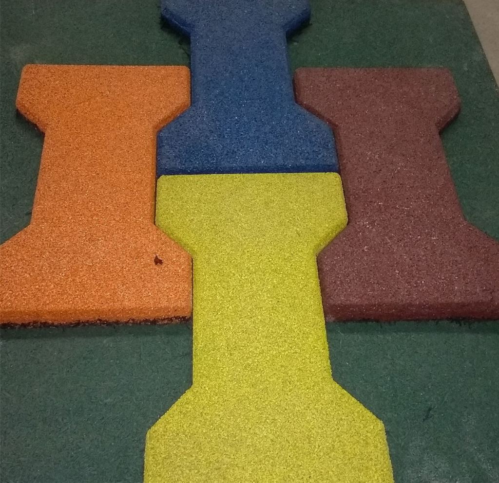 Piso de Borracha para Playground Formato Ossinho - Ebenézer Brinquedos ...