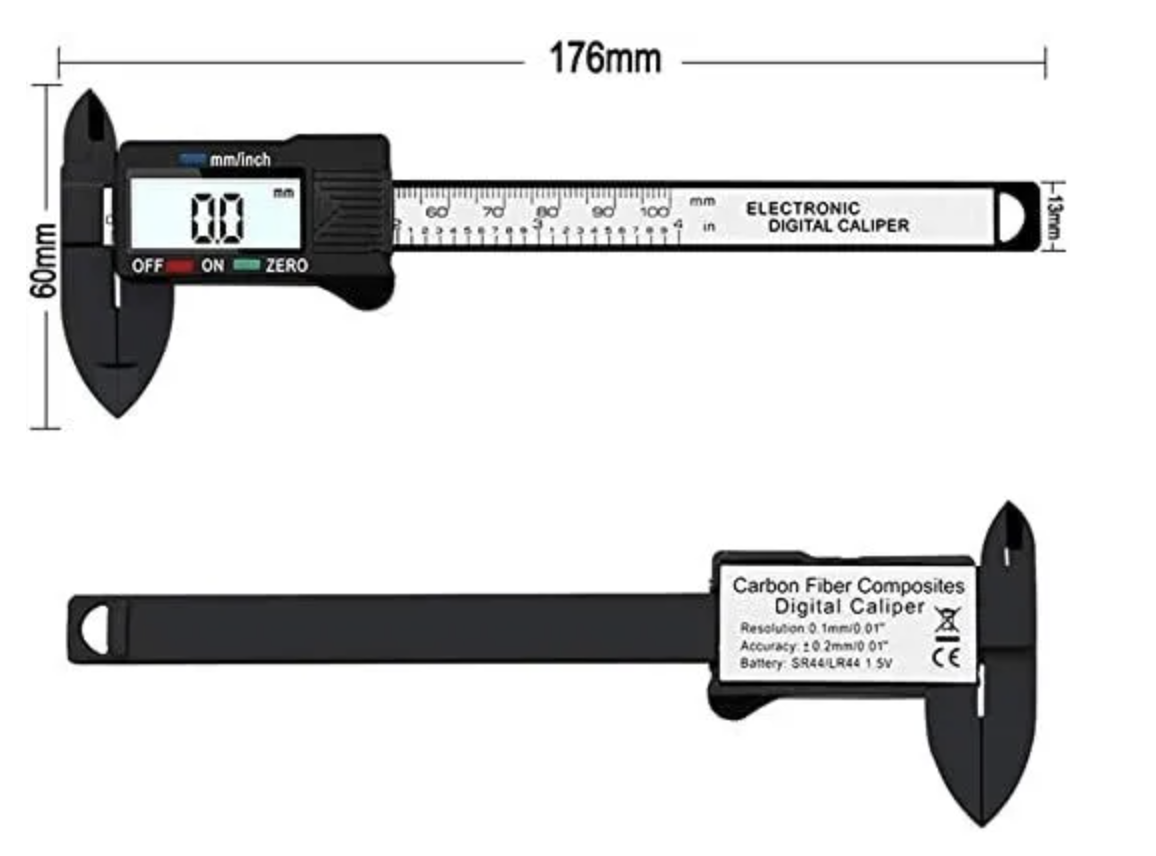 Paquímetro Digital Para Mapeamento De Sobrancelhas Loja Rdt