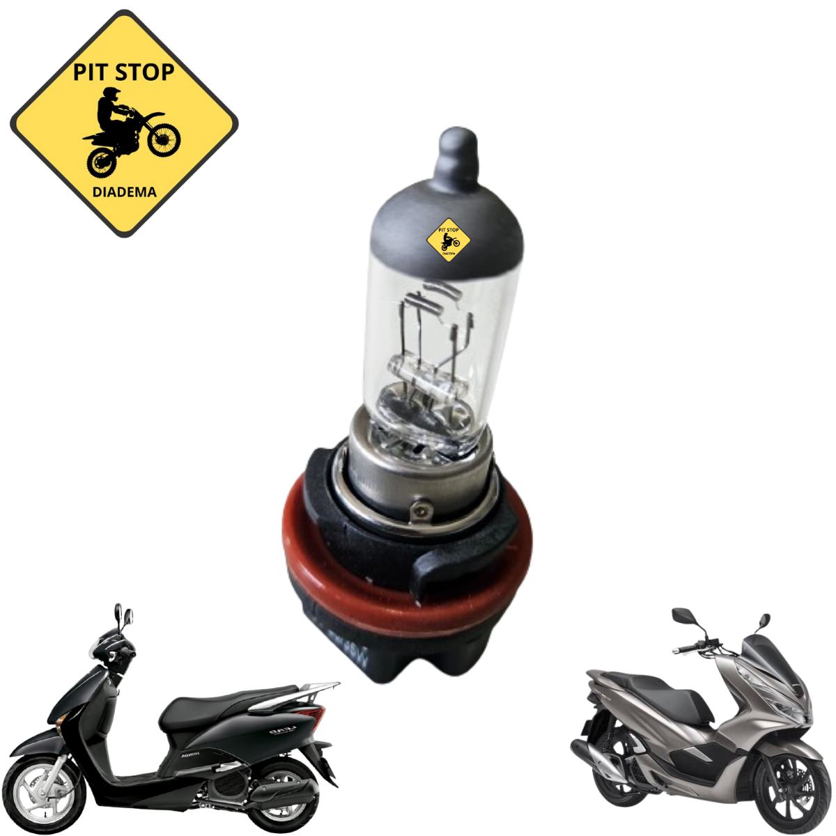 LAMPADA HONDA LEAD 110CC / PCX 150CC - HS5 HALÓGENA - Pit Stop Diadema