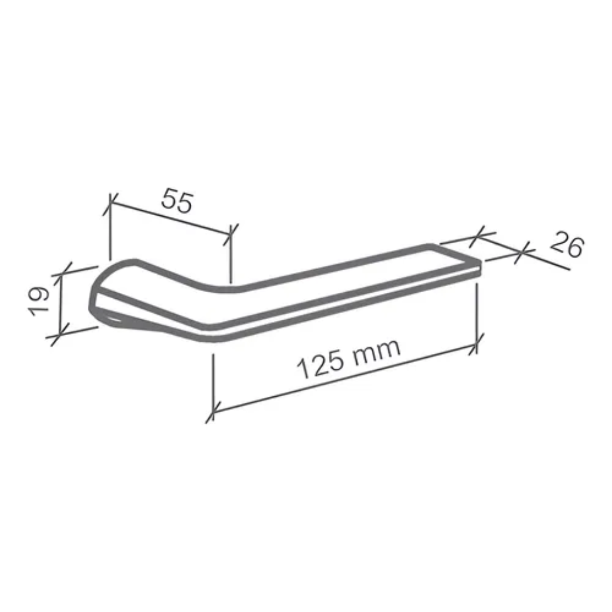 Fechadura Imab Malba 55Z R0081 Banheiro – Cromado Acetinado - Ipê Ferragens