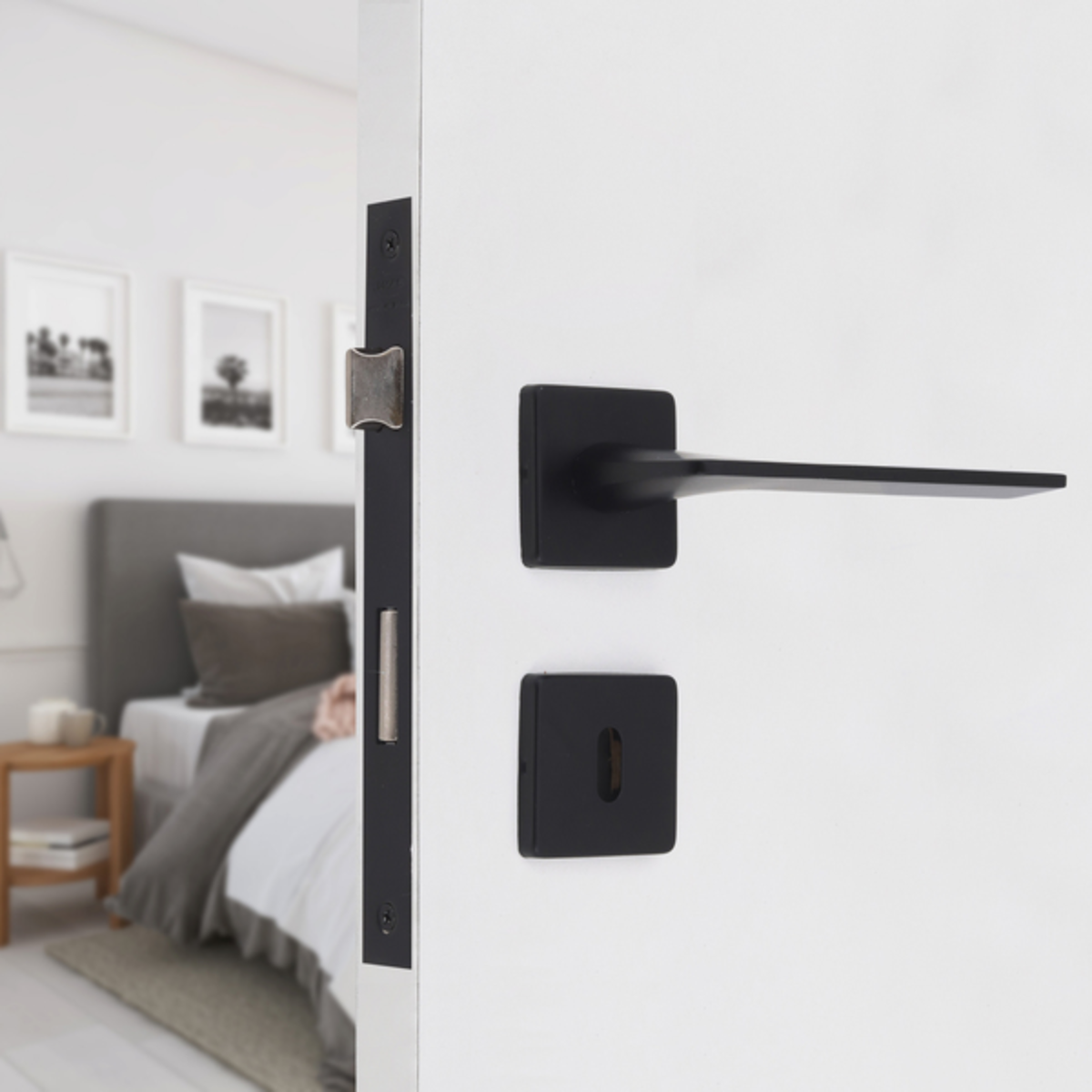 Fechadura Imab Malba 55Z R0081 Interna – Preto Fosco - Ipê Ferragens