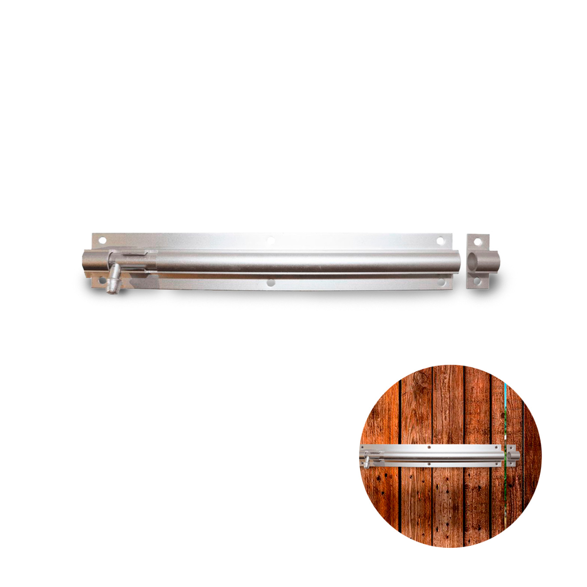 Trinco União 40 cm Cromado Fosco – Linha 845 Extra Longo - Ipê Ferragens
