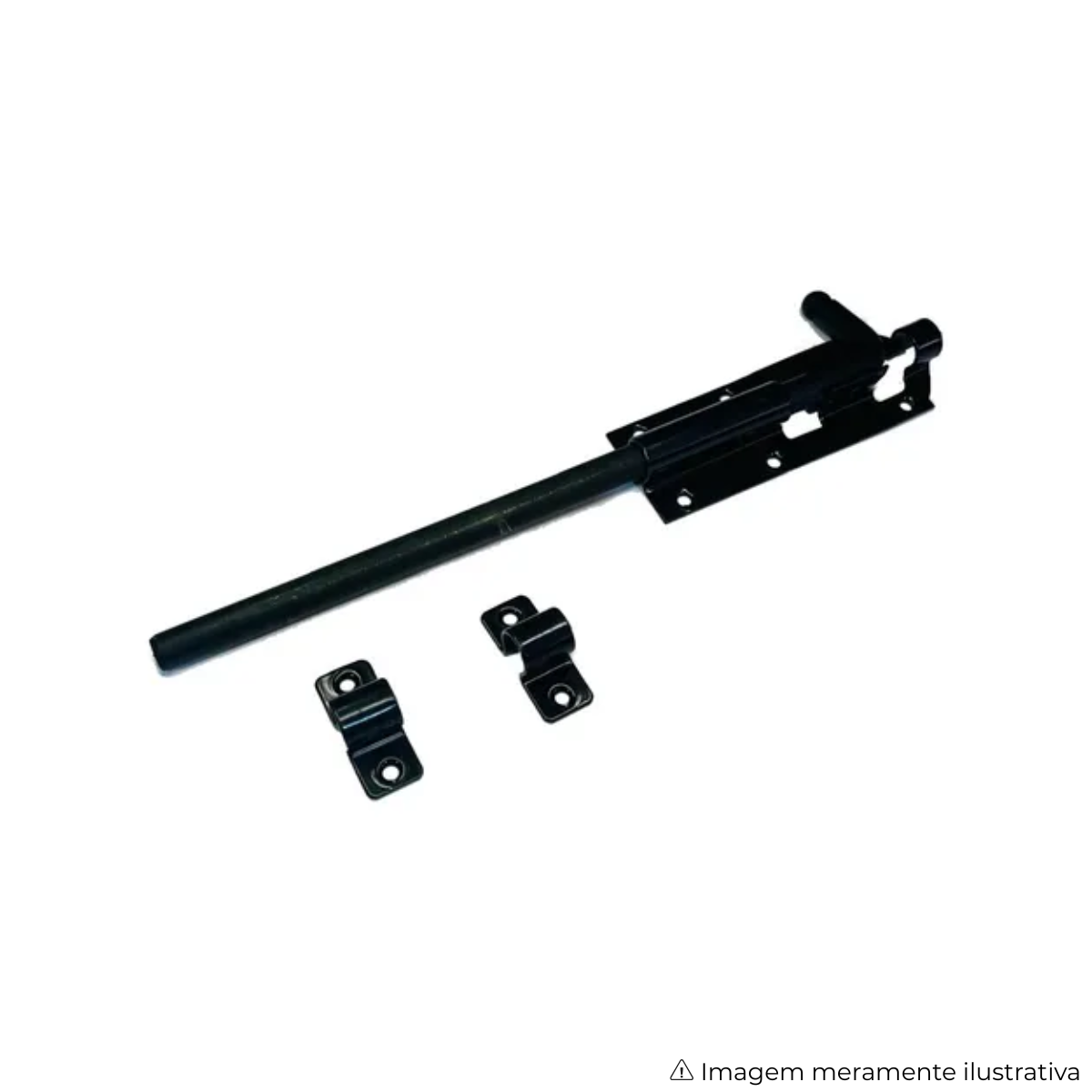 Trinco União Mundial Reforçado 40cm Preto – Linha 852 - Ipê Ferragens