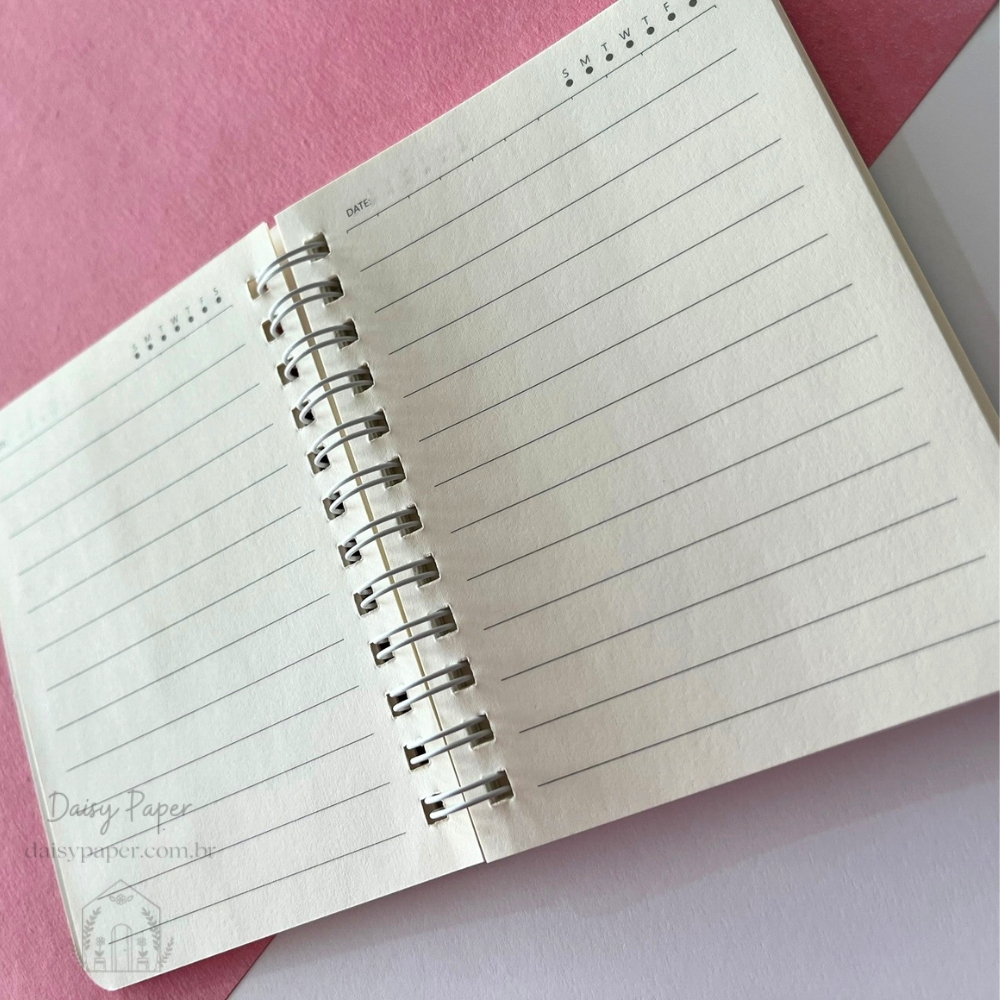 Mini Caderno Fofinho Com Repartição - Daisy Paper